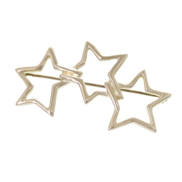 Tiffany & Co. | Jewelry | Tiffany Triple Star Sterling Silver Brooch 68 ...
